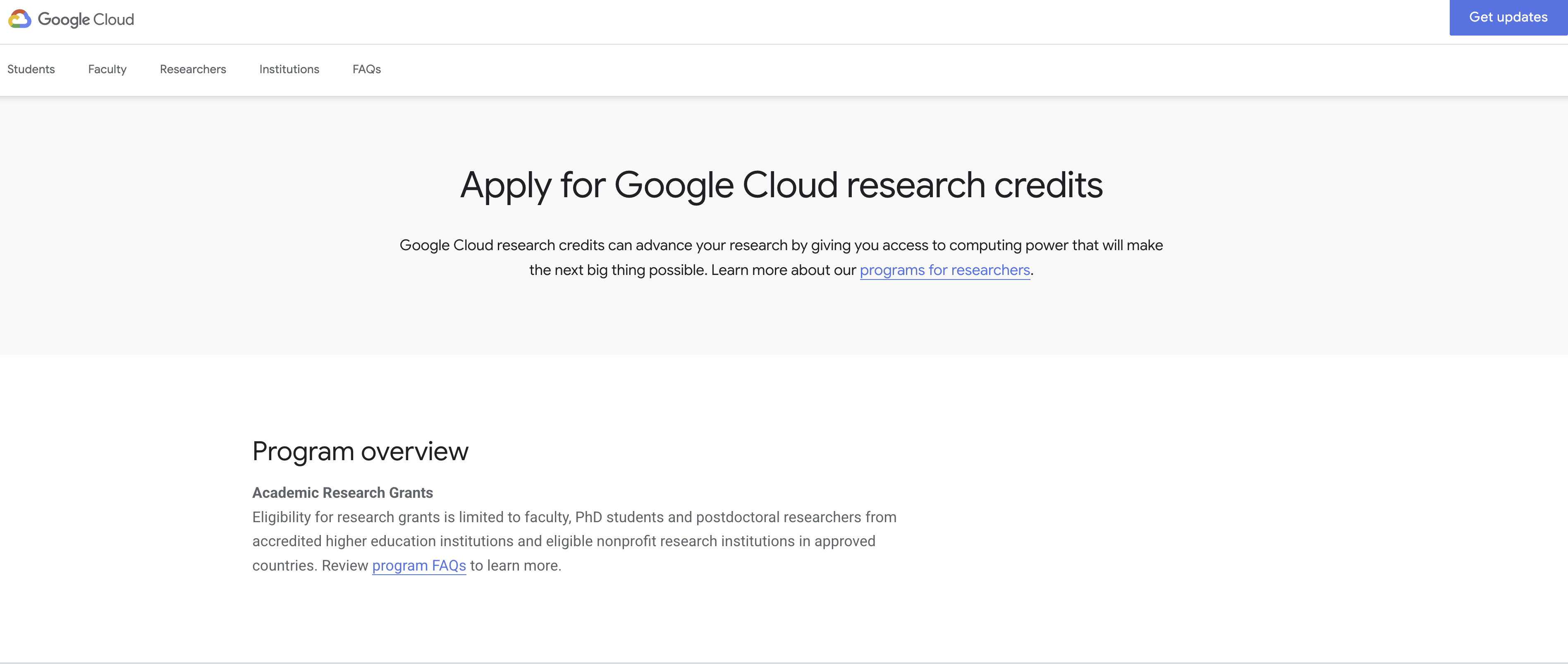 [情报] Google Cloud Research Credits 科研福利分享（PhD党每年最高1000刀）